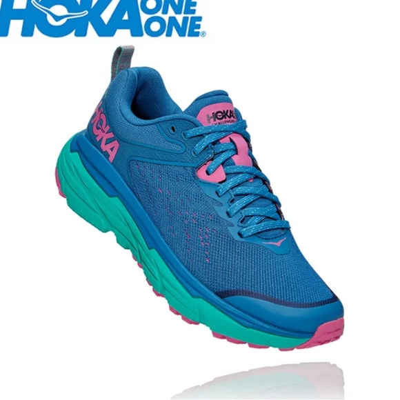 Hoka | Shoes | Hoka One One Challenger Atr 6 Blue Pink Green | Poshmark